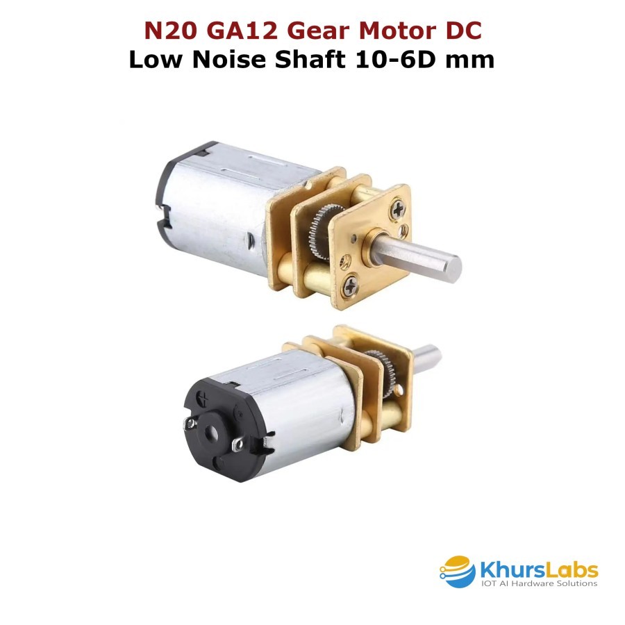 Jual Motor DC GA12 N20 Gear Motor 150RPM 200RPM 300RPM 500RPM 3V 6V 12V ...