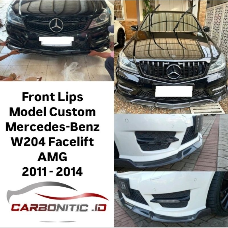 Jual Front Lips Model Custom Mercedes-Benz Mercy W204 AMG Facelift 2011 ...