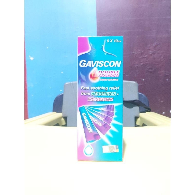 Jual Gaviscon Dual Action Liquid 150ml | Sachet 5 x10ml | Per Sachet ...