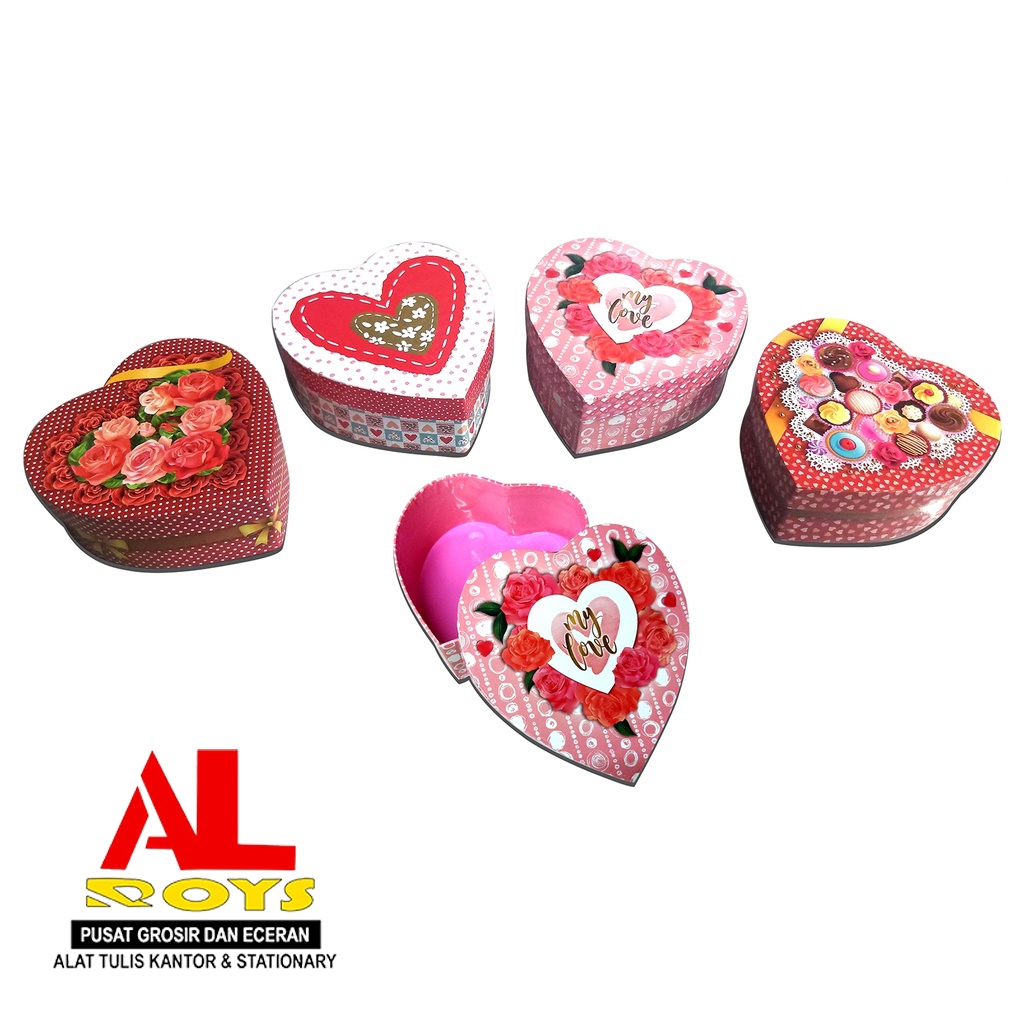 Jual Kotak Kado KIKY Hati Besar - Heart Shape Gift Box B Large Model ...