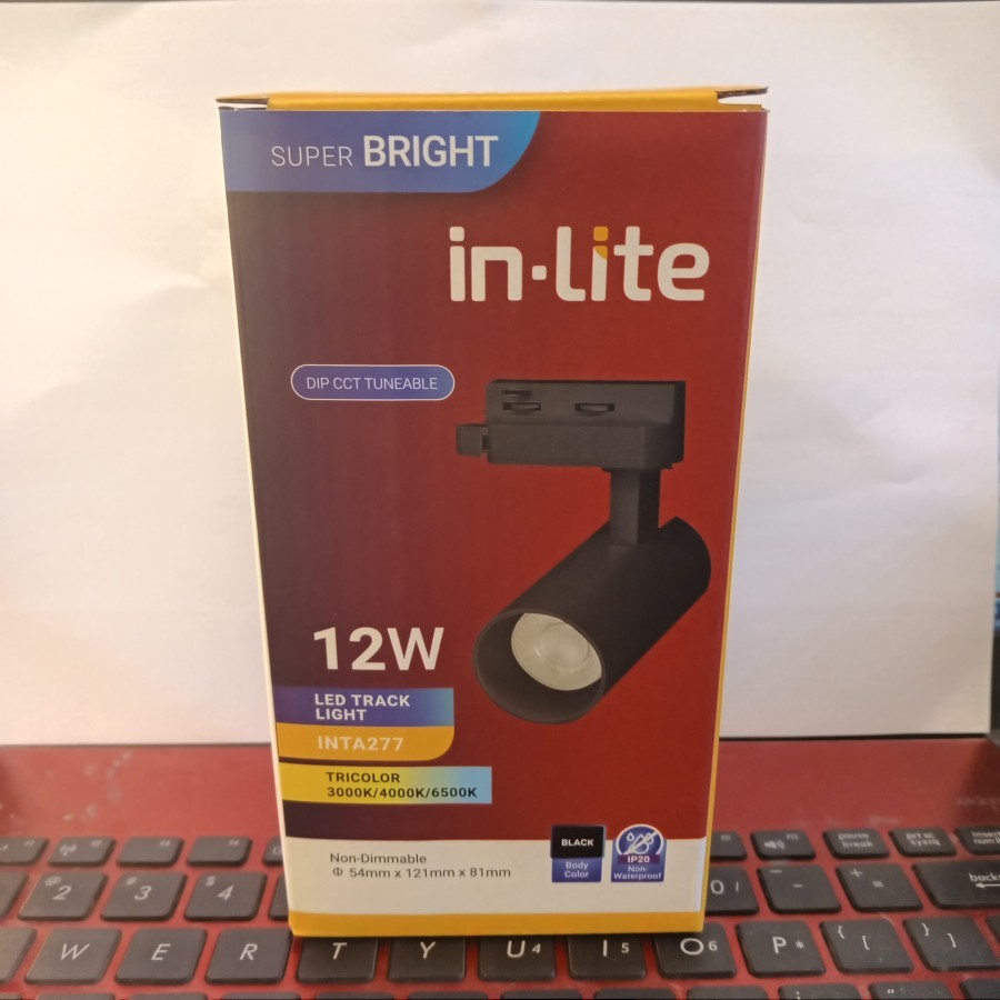 Jual Inlite Kap Lampu Sorot Rell Track 7w 12w 20w 30w 3 Warna Chya ...