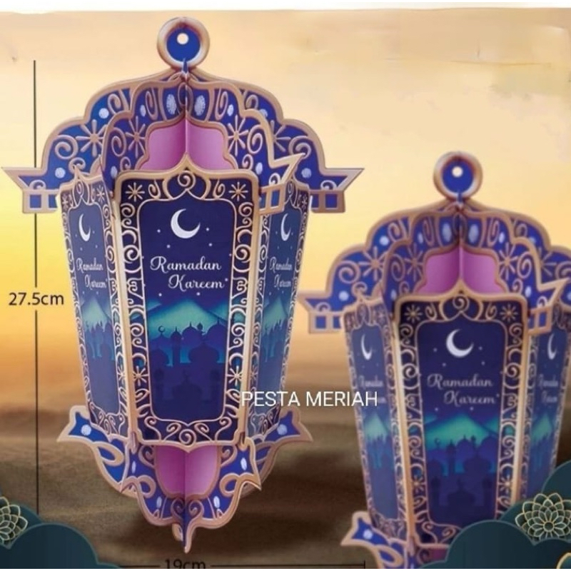 Jual LAMPION IDUL FITRI / LAMPION RAMADAN KAREM/ LAMPION LEBARAN ...