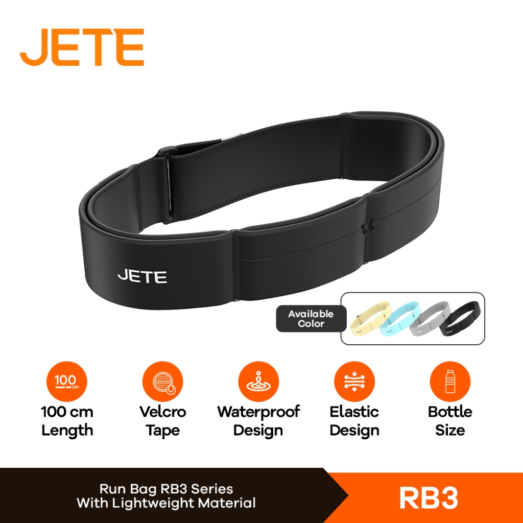 Jual JETE Run Bag RB3 100cm with Bottle Space - RunBag Running Belt ...
