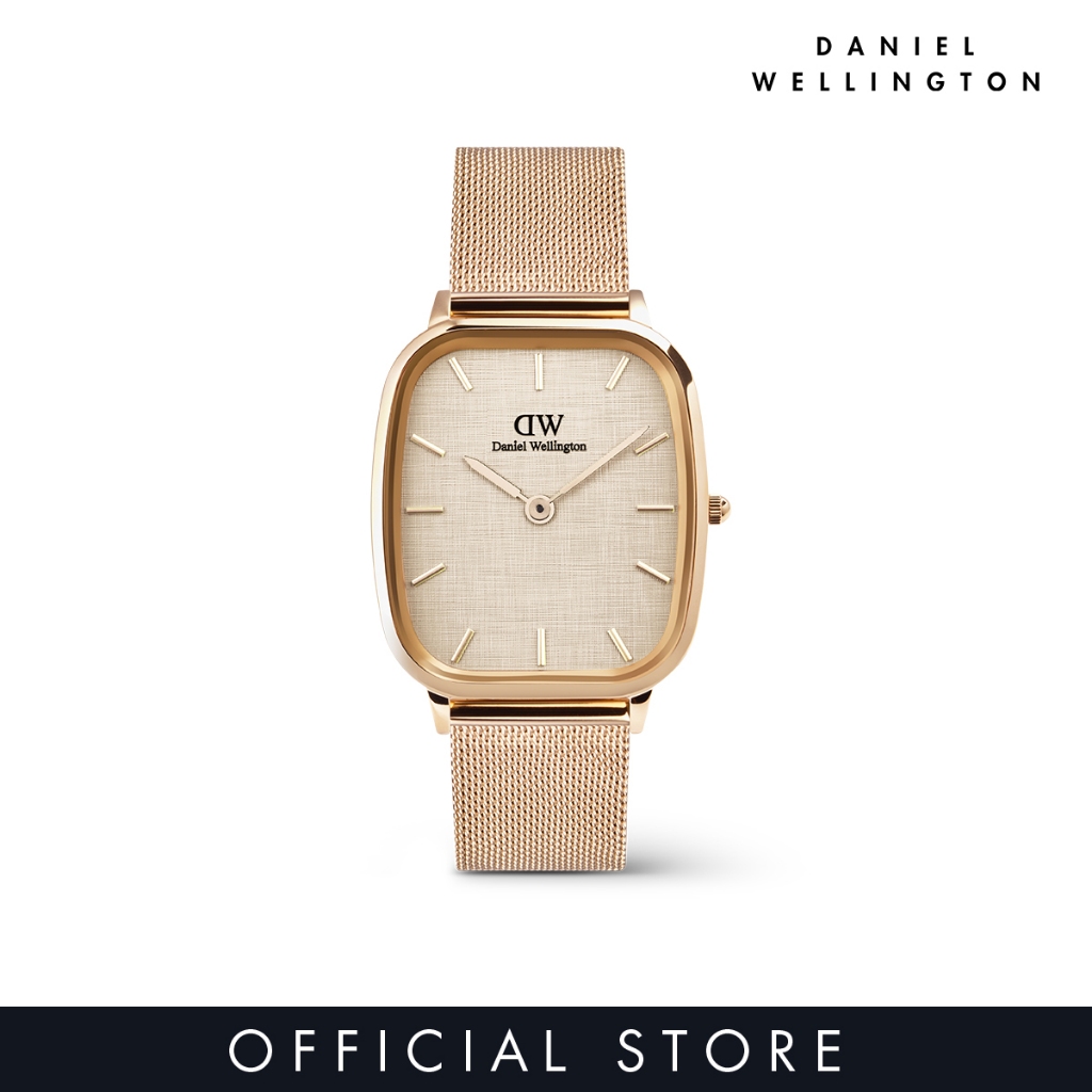 Jual Daniel Wellington Marlon Melrose Linen Rose Gold (32x36.3 ...