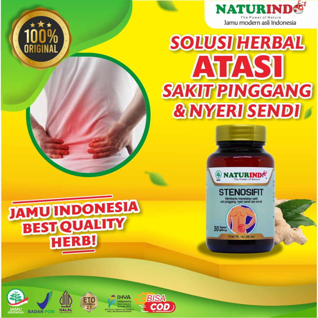 Jual Obat Herbal Sakit Nyeri Pinggang Saraf Kejepit Terjepit Sakit ...