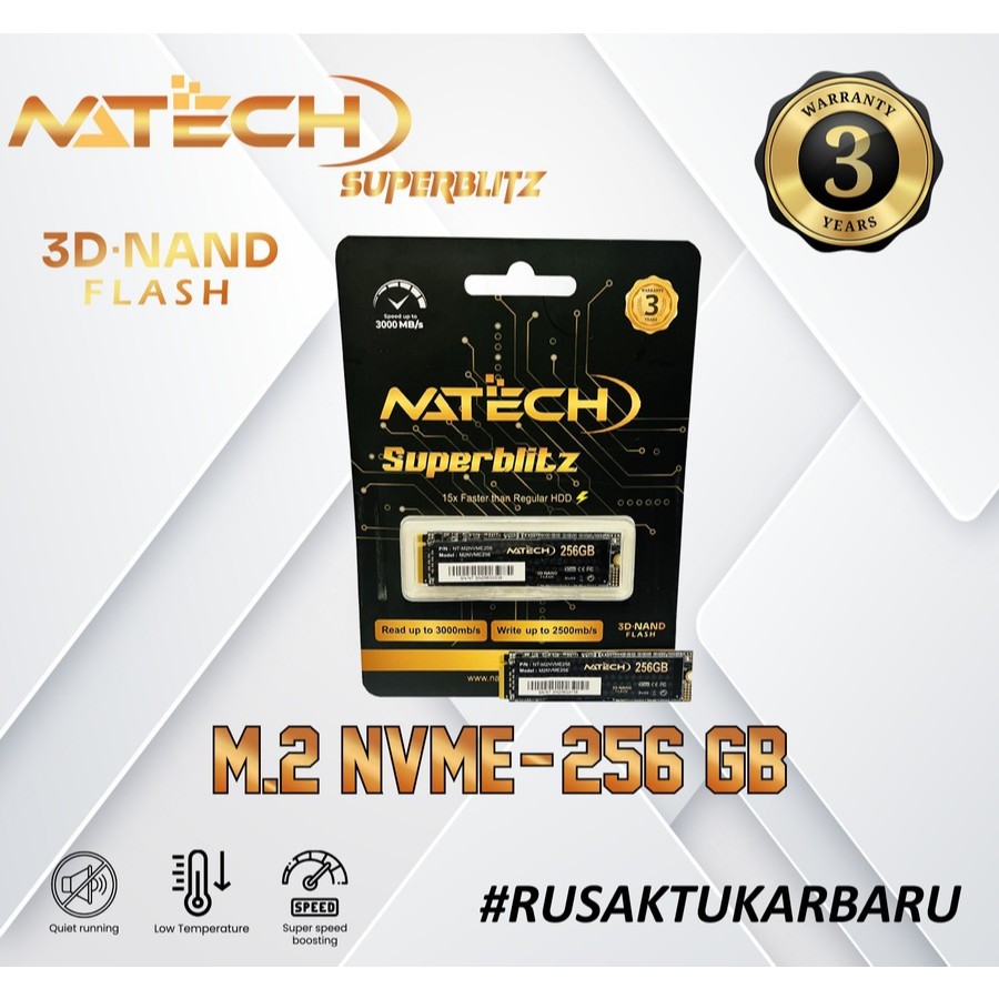Jual SSD NATECH SUPERBLITZ 128GB I 256GB | 512GB |1TB M.2 NVME GEN3 ...