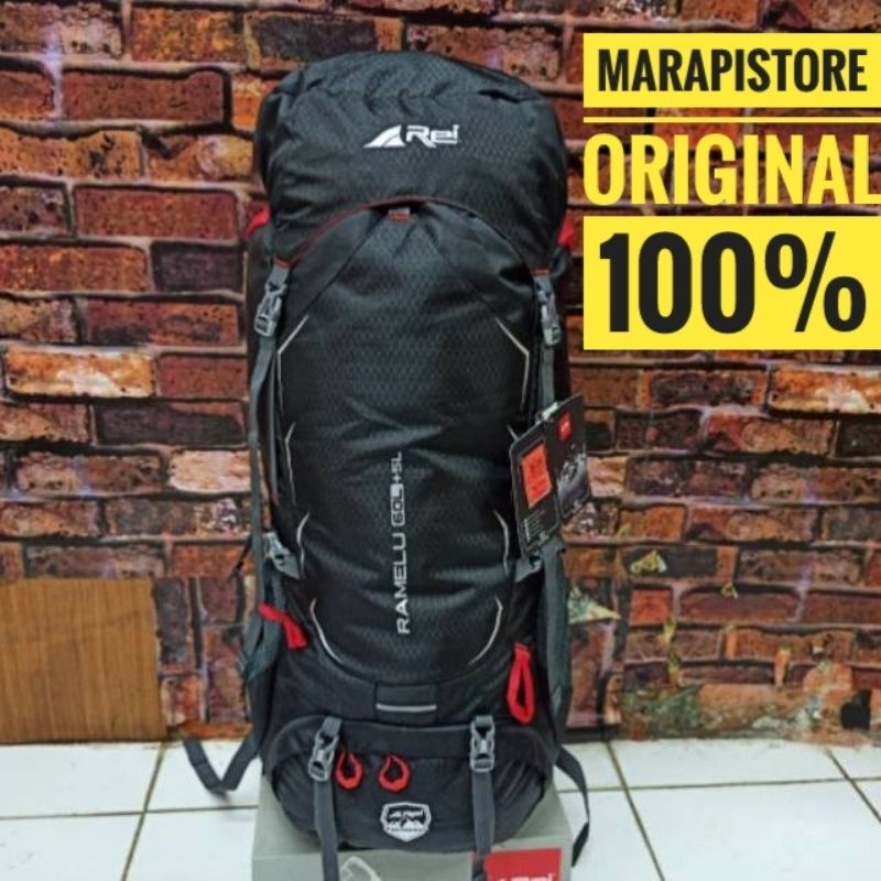Jual Tas Gunung / Carrier Ramelu 60+5 Liter Arei Outdoorgear | Shopee Indonesia