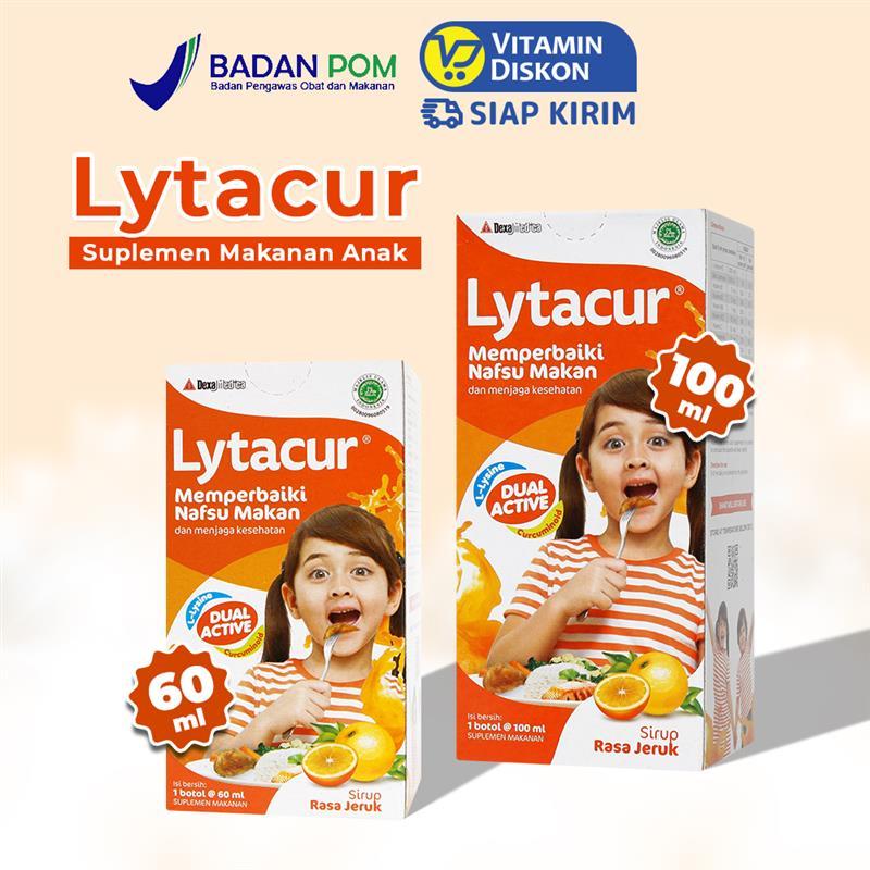 Jual LYTACUR SYRUP | Memperbaiki Nafsu Makan Anak | Shopee Indonesia