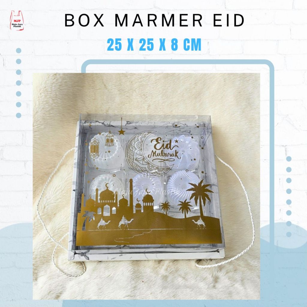 Jual Kotak Mika Puding Mini 9 Slot 25x25x8 cm – Cake Box Hampers ...