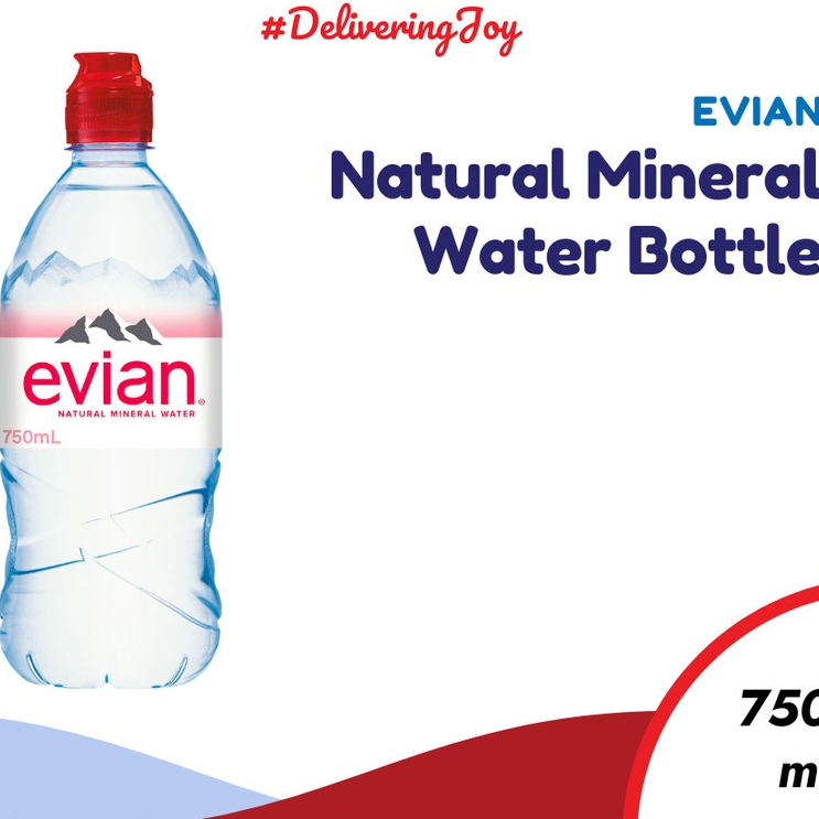 Jual Evian Natural Mineral Water PET 750 Ml | Shopee Indonesia