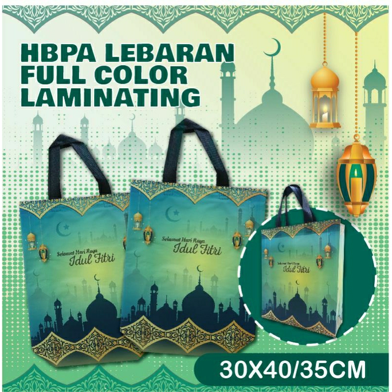 Jual HBPA Lebaran Full Color Laminasi medium 30x45x10 | Shopee Indonesia