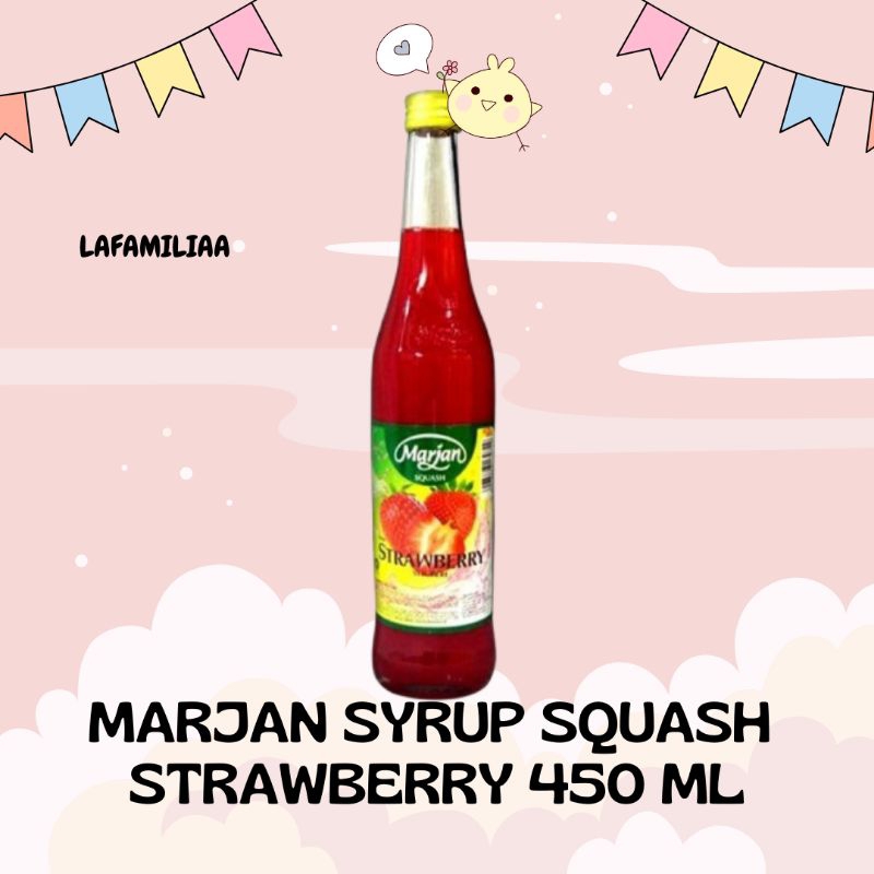 Jual Marjan syrup squash strawberry 450 ml | Shopee Indonesia
