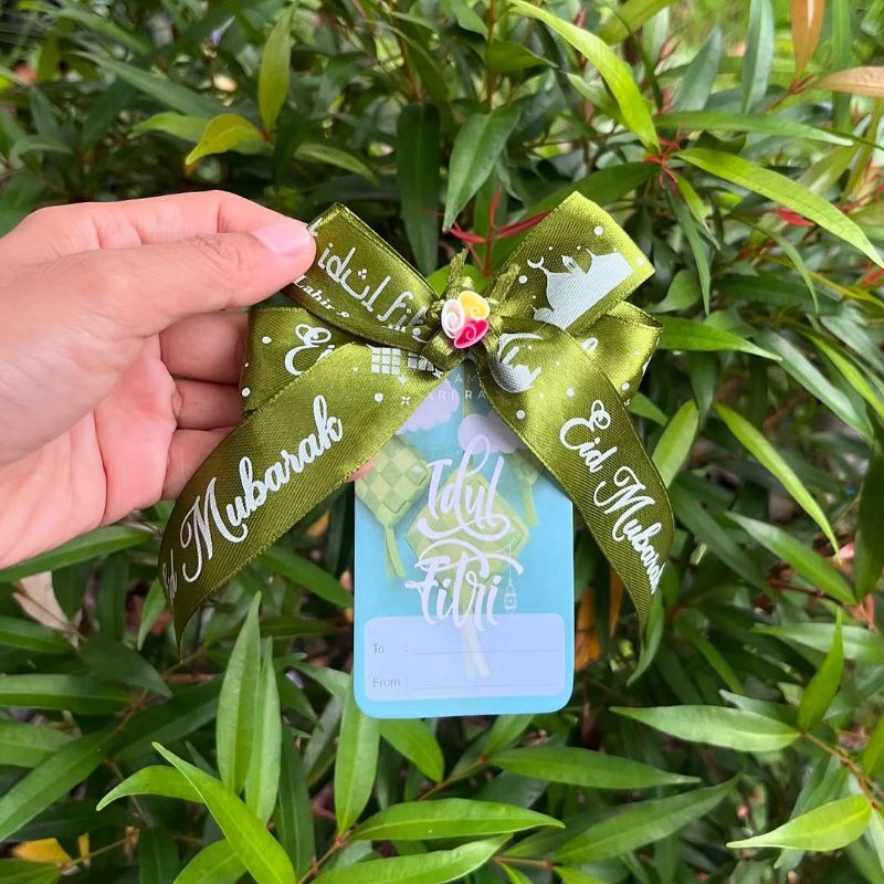 Jual Pita Hampers Idul Fitri Warna Ijo Lumut set Hang Tag Kode PH 24 | Shopee Indonesia