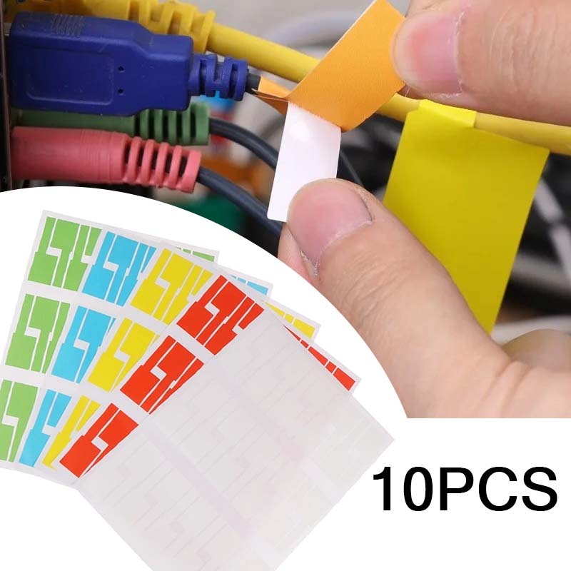 Jual 300pcs /10 Lembar Kabel Penanda Label Penanda Kabel Jaringan Cable ...