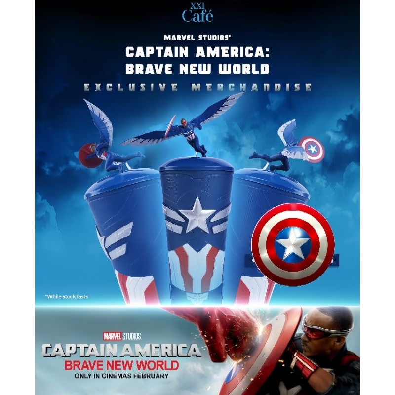 Jual Exclusive Tumbler Captain America: Brave New Wolrd XXI Merchandise ...