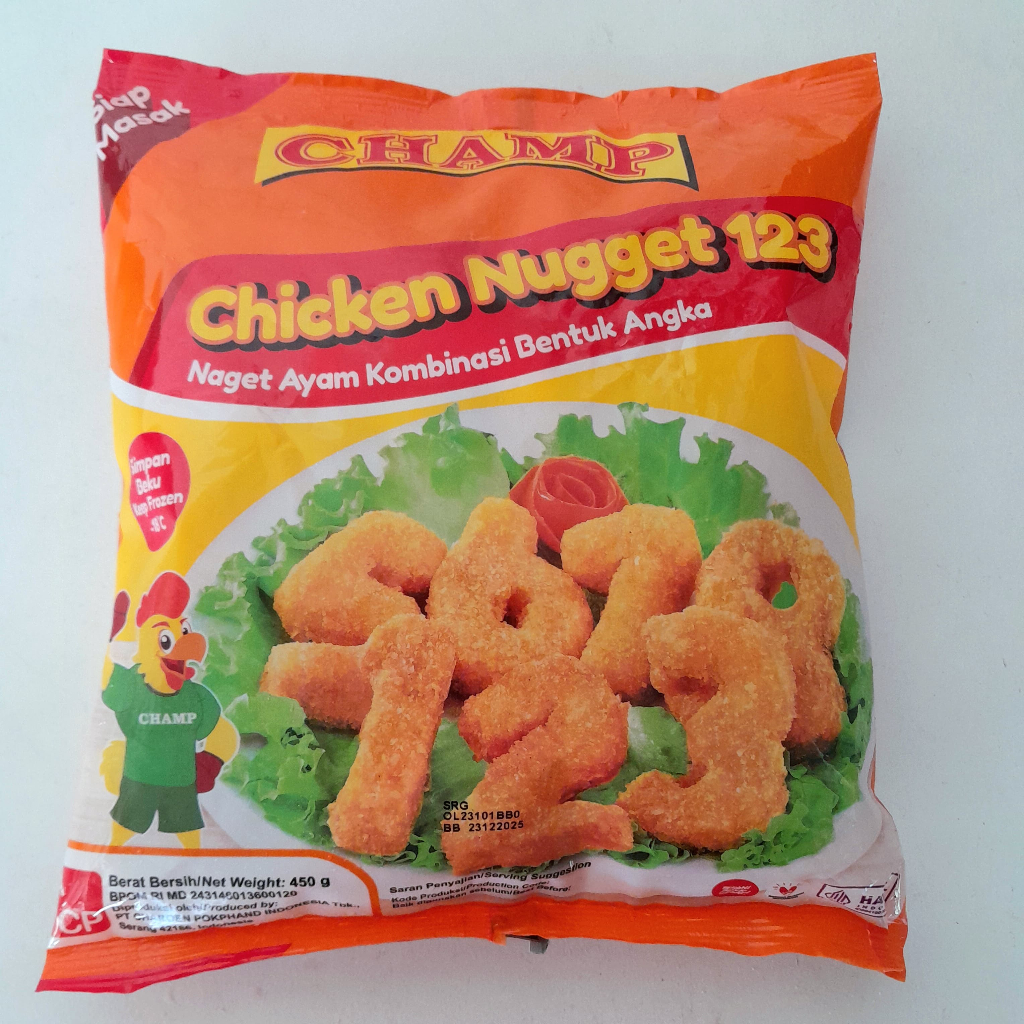 Jual CHAMP chicken nugget 123 450gr | Shopee Indonesia
