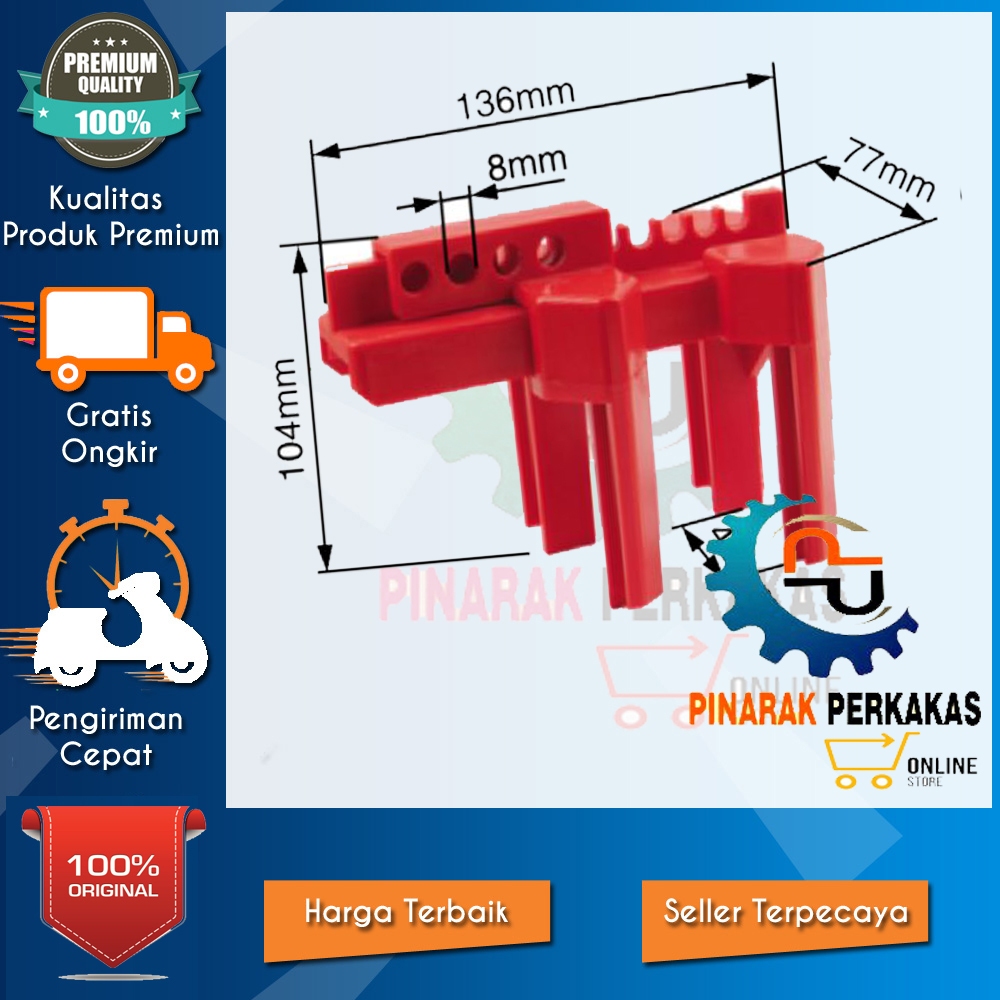 Jual LOTOTO LS3081 Safety Loto Adjustable Ball Valve Lockout Tagout ...
