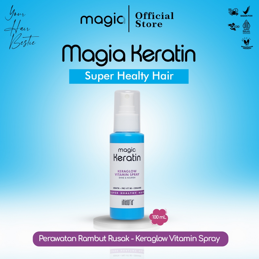 Jual Magia Keratin Keraglow Vitamin Spray 100ml | Shopee Indonesia