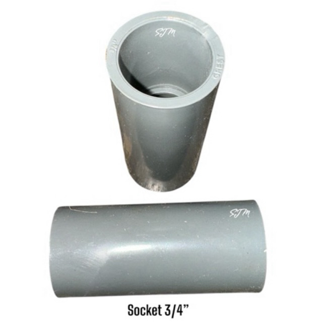 Jual Socket Pipa Air 3/4” GREST (Polos) / Soket Sambungan Lurus 3/4 ...