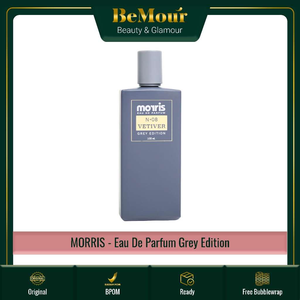 Jual MORRIS - EAU DE PARFUM GREY EDITION N-08 VETIVER ( 100 ml ...