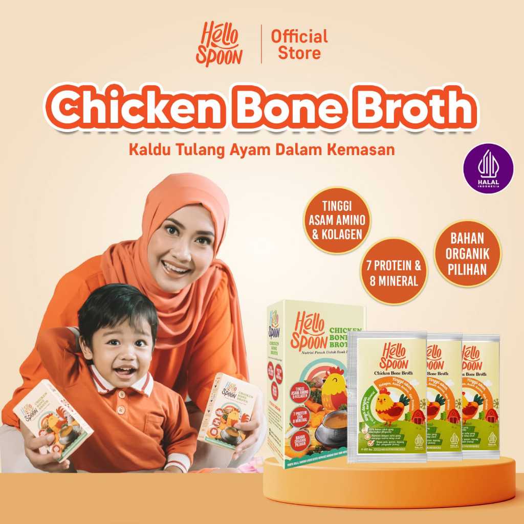 Jual Hello Spoon - Chicken Bone Broth - 600ml - IMUNE BOOSTER, Kaldu ...