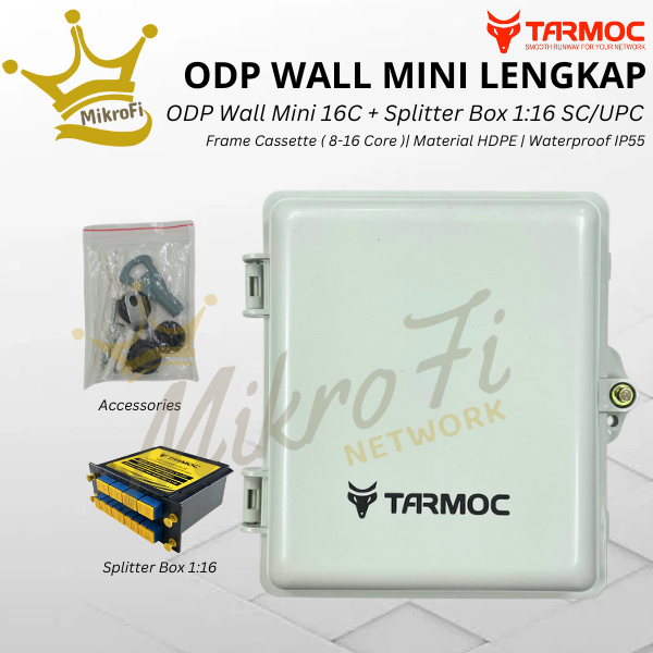 Jual Wall mini ODP + 16 Core SC Splitter Cassete Box|ODP 16 Core ...