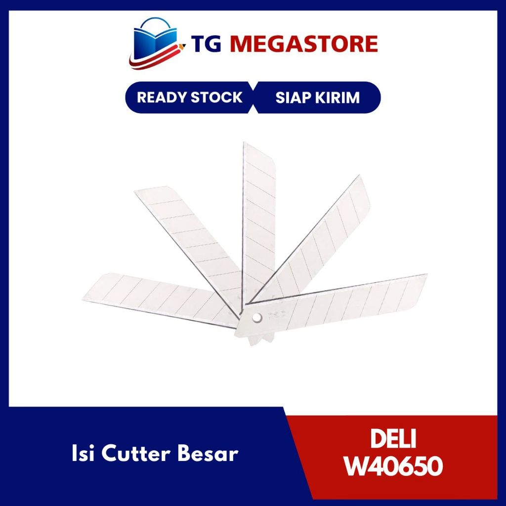 Jual Isi Cutter DELI Anti Karat Besar - W40650 | Shopee Indonesia