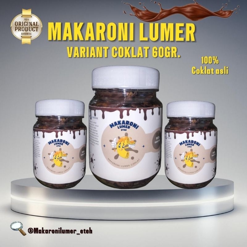 Jual Makaroni Lumer Variant Coklat eteh 60gr. | Shopee Indonesia