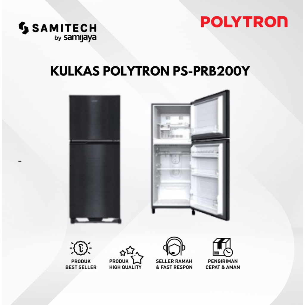 Jual KULKAS POLYTRON 2 PINTU PS PRB-200Y - BERGARANSI RESMI | Shopee ...