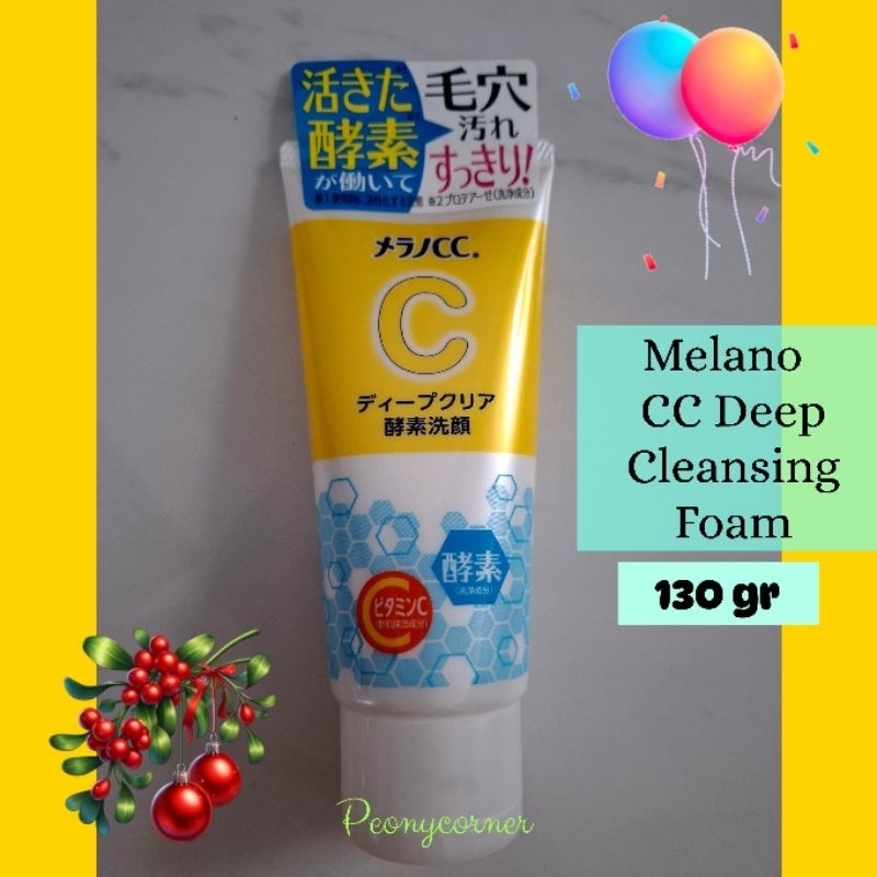 Jual Melano CC Deep Clear Enzyme Facial Cleansing Foam Enzyme x Vitamin ...