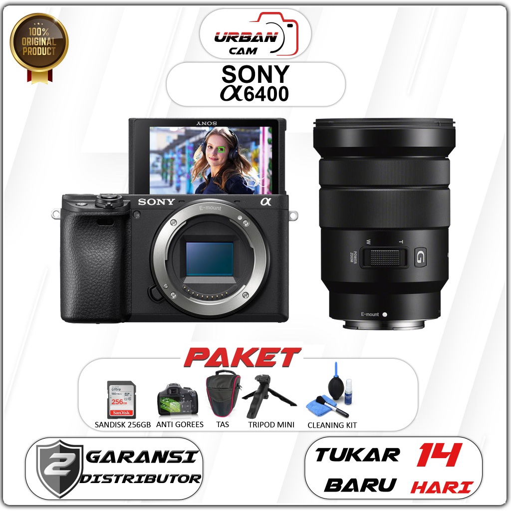 Jual Sony A6400 Kit 16-50mm / Sony A6400 Body / Sony Alpha A6400 / Sony Alpha A6400 kit 16-50mm ...