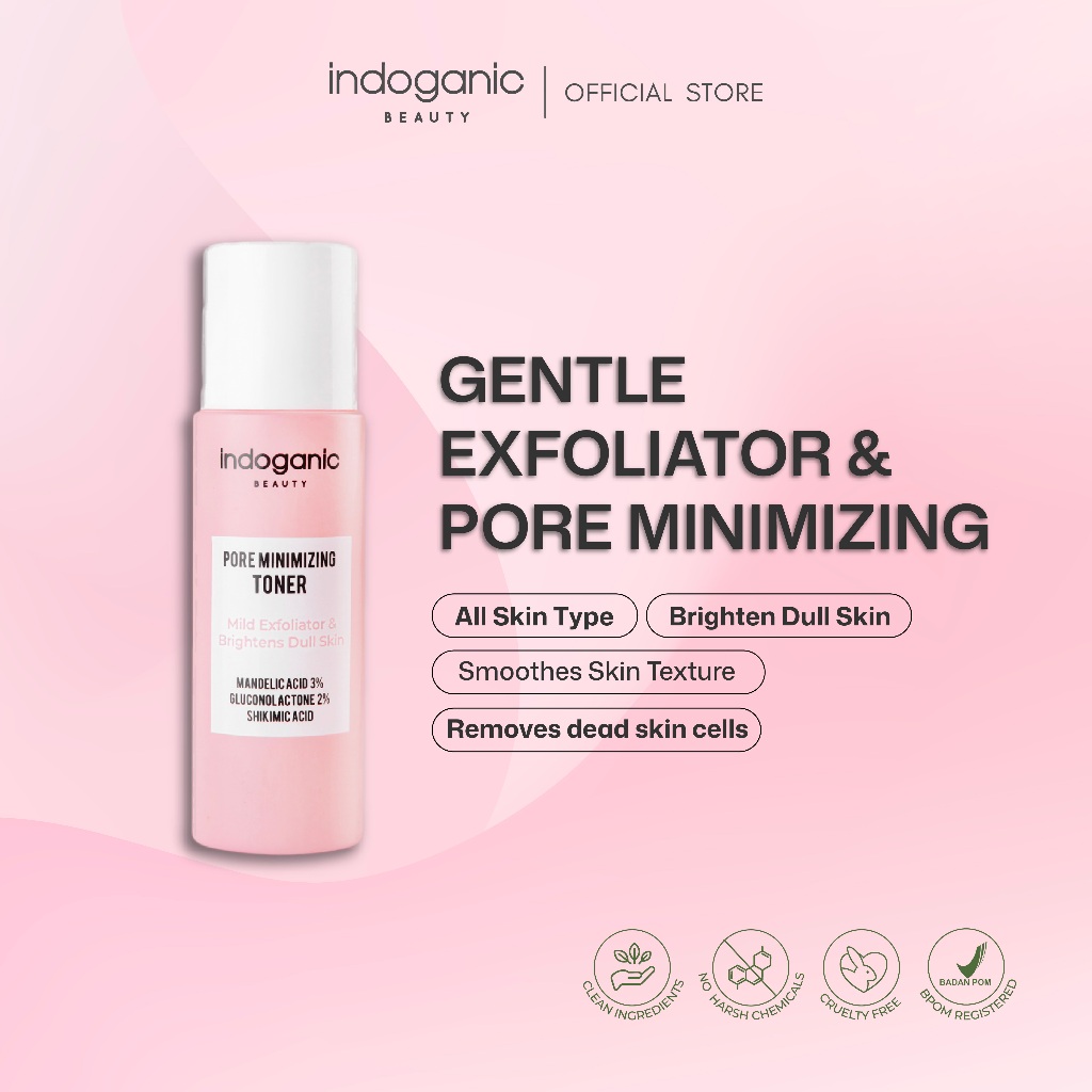 Jual Indoganic Beauty Pore Minimizing Toner/Exfoliating Toner ...