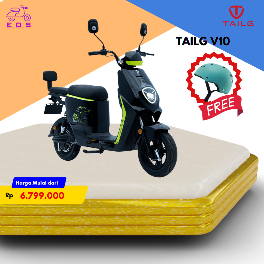 Jual Sepeda Listrik Tailg V10 - Jarak Tempuh 60KM | Shopee Indonesia