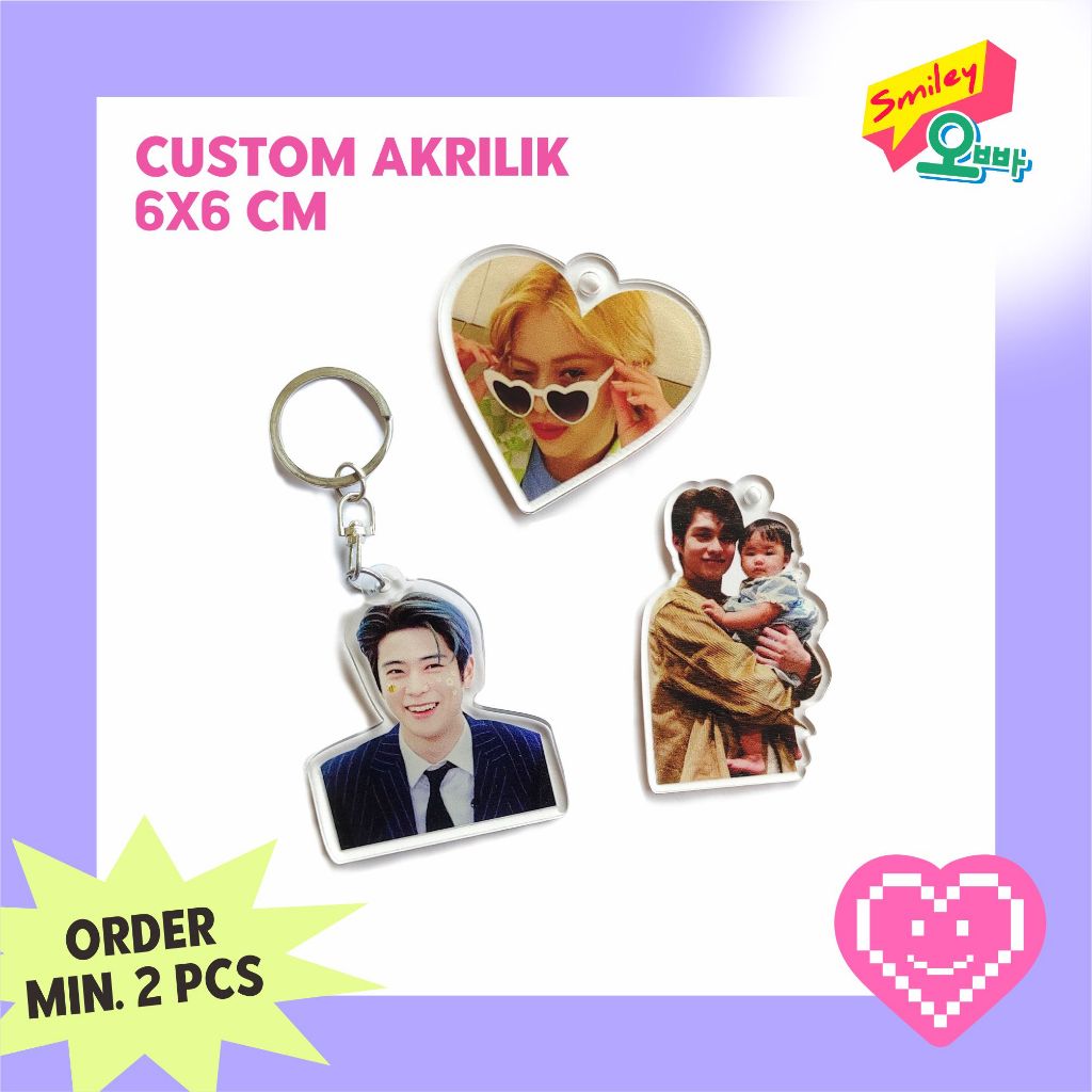 Jual [MIN 2 PCS] Akrilik 6x6 Custom | ganci acrylic custom | ganci ...