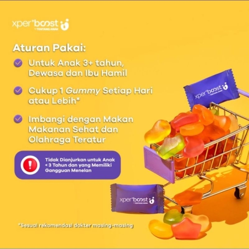 Jual Xper Xpert Boost Gummy 30 pcs Vitamin D 600 IU Anak Dewasa Expert ...