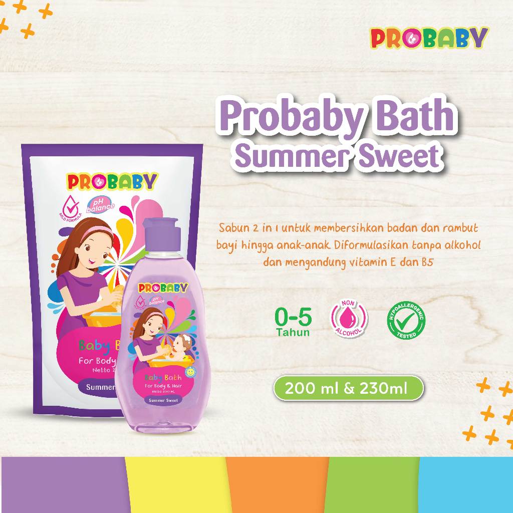 Jual Probaby Bath Summer Sweet Refill 230ml | Shopee Indonesia