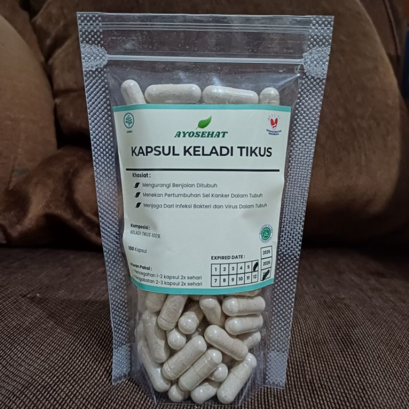 Jual Jamu Herbal Kapsul Keladi Tikus 100 Kapsul | Shopee Indonesia