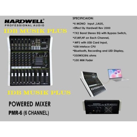 Jual Power Mixer 6 Ch Hardwell PMR6 PMR 6 Original | Shopee Indonesia