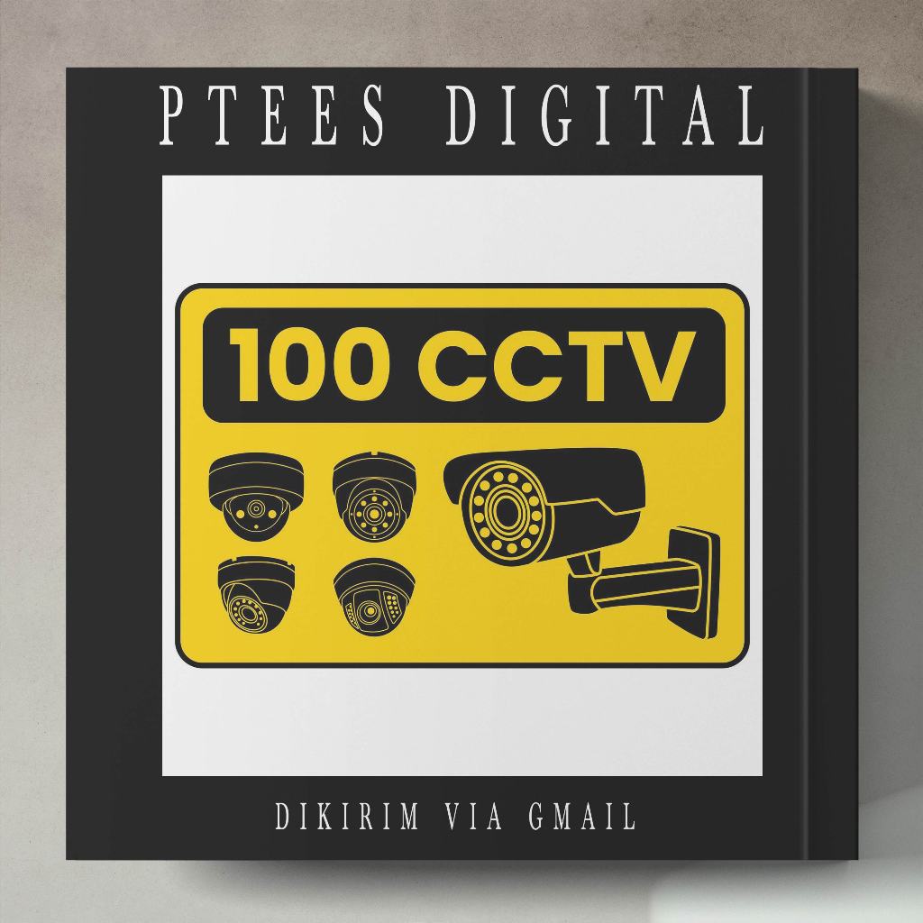 Jual PD0534 - 100 CCTV Icon Sign Illustration - VECTOR AI + PNG + SVG ...