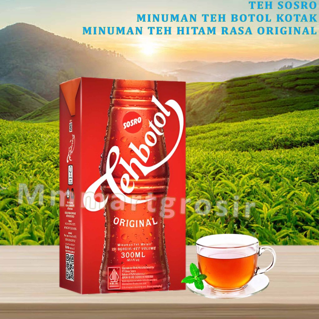 Jual Teh Sosro / Minuman Teh Botol Kotak / Minuman Teh Hitam Rasa Original / 300ml | Shopee ...
