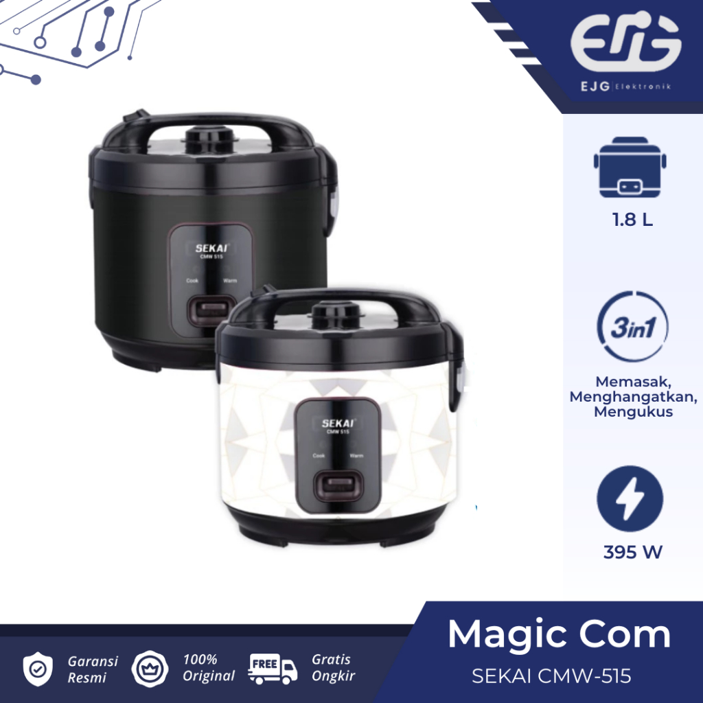 Jual Sekai Magic Com CMW 515 Rice Cooker 3in1 Penanak Nasi 1.8L CMW515 | Shopee Indonesia