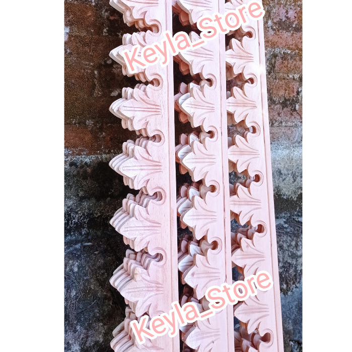 Jual Lisplang Atap Rumah Joglo Motif Cemara Kayu Mahoni 200 X 10 cm ...