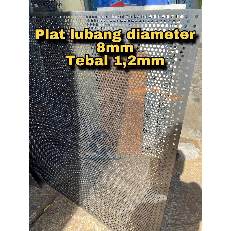 Jual Plat lubang diameter 8mm , tebal plat besi 1,2mm. plate perforated ...