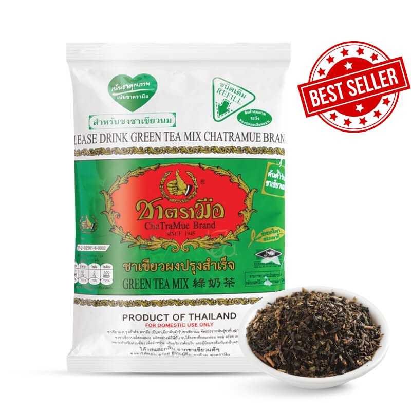 Jual Green Tea chatramue 200gr green tea thailand original daun teh ...