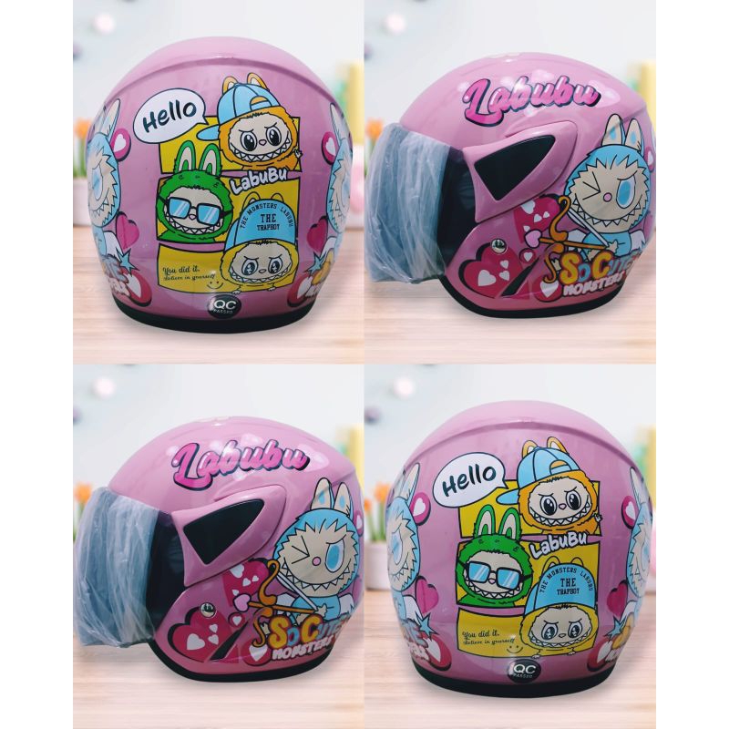 Jual Helm anak cinamorol, labubu usia 3 - 7 tahun SNI viral | Shopee ...