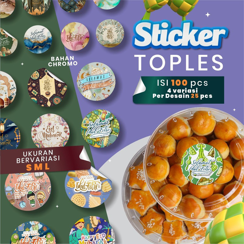 Jual STIKER TOPLES | STIKER HAMPERS | STIKER KUE KERING | STIKER IDUL ...