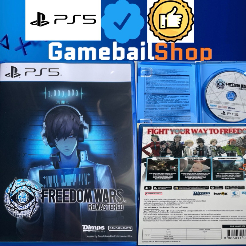 Jual Freedom Wars Remastered PS5 Game ( Reg 3 Asia / English ) KASET BD ...