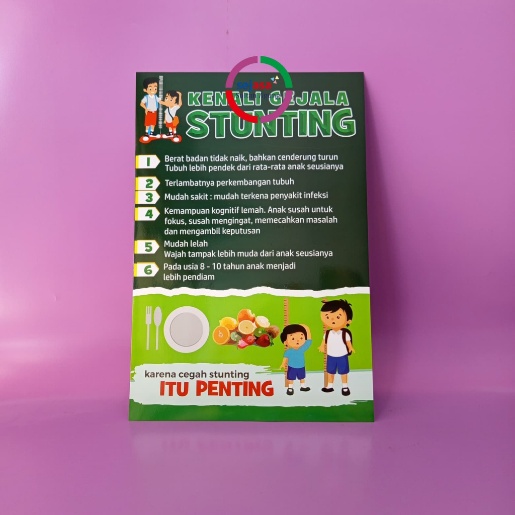 Jual Poster Kenali Gejala Stunting | Poster Stunting | Poster Kesehatan ...