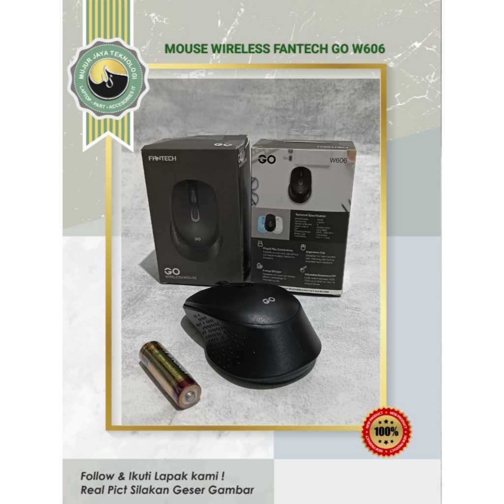 Jual PROMO JUAL MOUSE WIRELESS OFFICE FANTECH GO W606 2.4GHZ 1600DPI | Shopee Indonesia