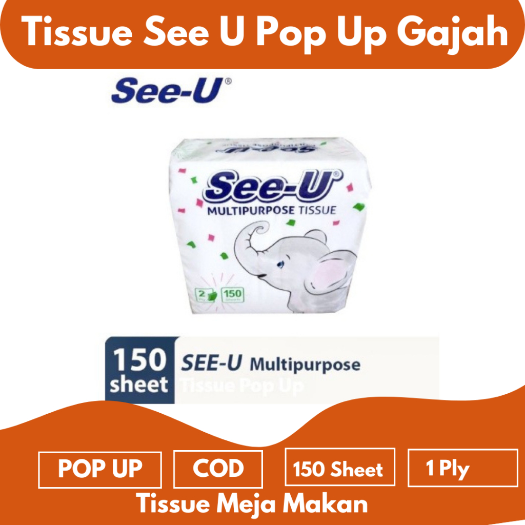 Jual PAKET [10 PCS] SEE U MULTIPURPOSE GAJAH Tissue Pop Up untuk Tissue ...